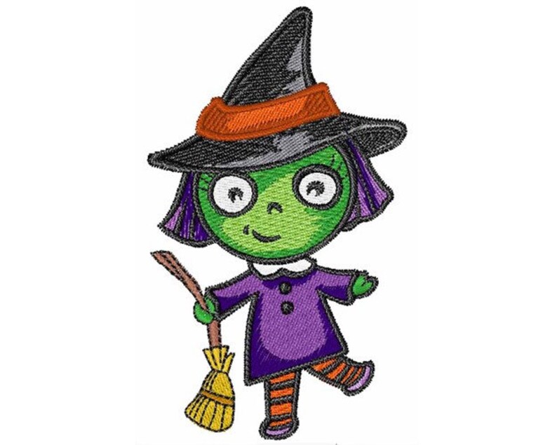 Witch Machine Embroidery Design - Etsy