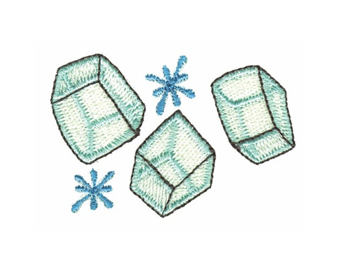 Ice Cubes - Machine Embroidery Design - Etsy