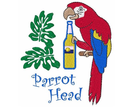 Parrot Head Machine Embroidery Design - Etsy