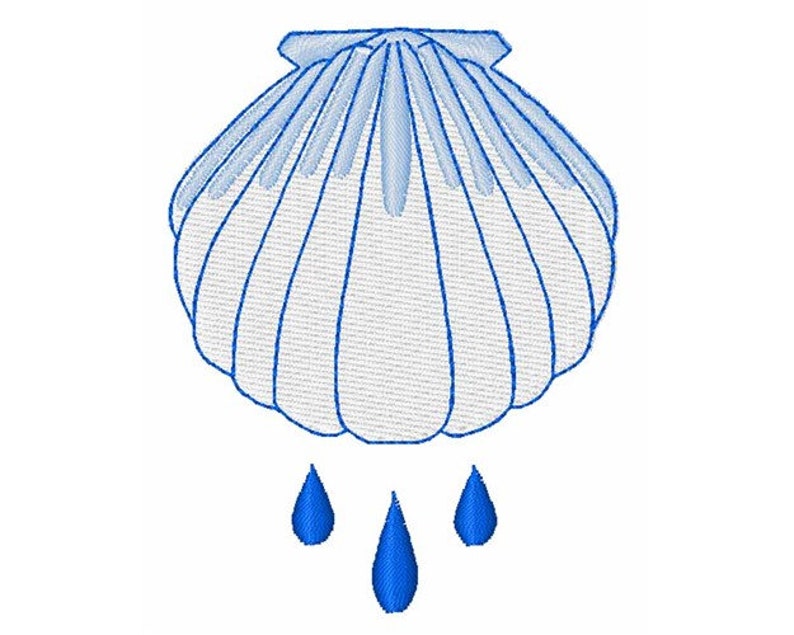 Baptism Shell - Machine Embroidery Design - Etsy