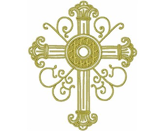 Christian Cross Machine Embroidery Design - Etsy