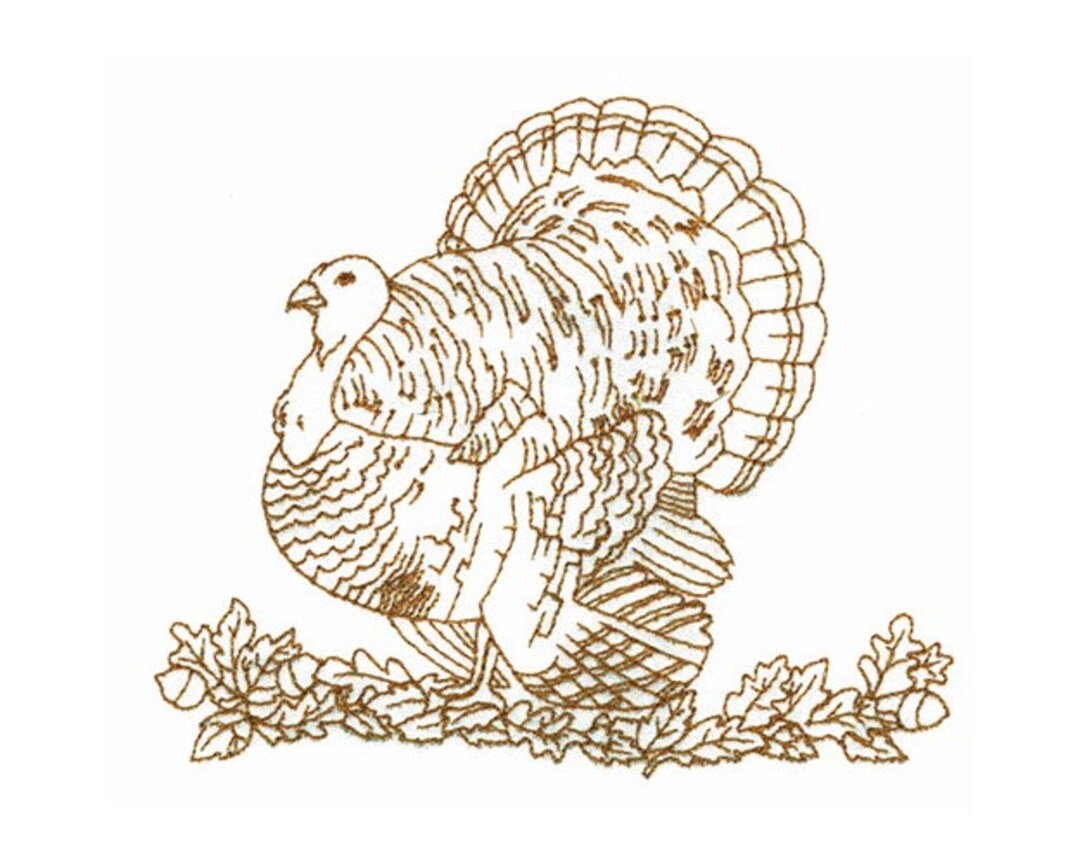 Turkey - Machine Embroidery Design - Etsy