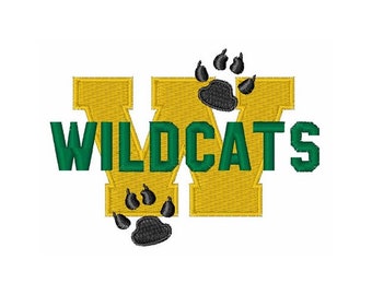 Wildcats Machine Embroidery Design, Embroidery Designs, Machine ...