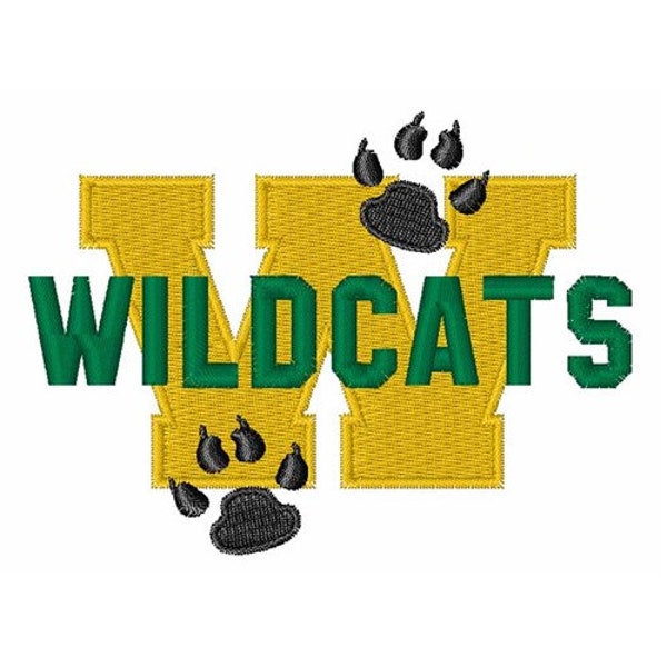 Wildcat Embroidery Design - Etsy