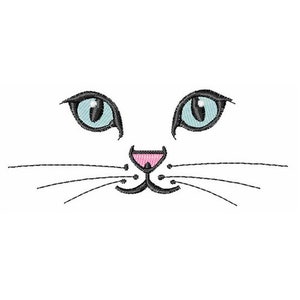 Cat Face Machine Embroidery Design - Etsy