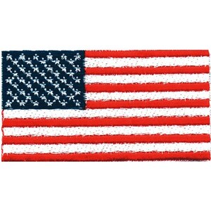 American Flag Machine Embroidery Design - Etsy