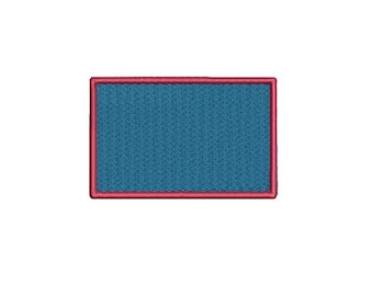 Rectangle With Border Machine Embroidery Design - Etsy