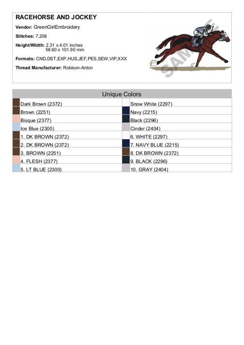 Racehorse and Jockey Machine Embroidery Design - Etsy