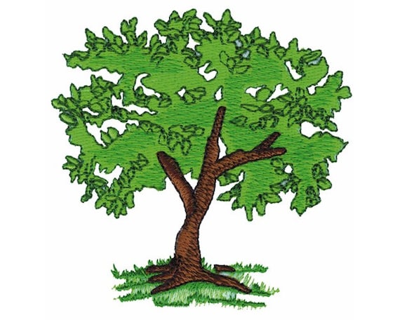 Tree Machine Embroidery Design - Etsy