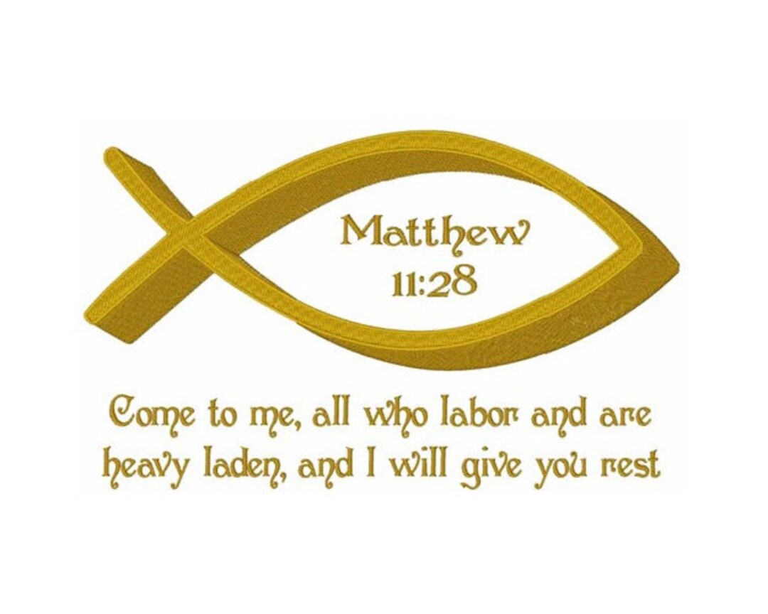 Matthew Bible Verse Machine Embroidery Design - Etsy