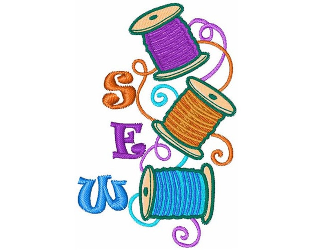 Sew - Machine Embroidery Design - Etsy