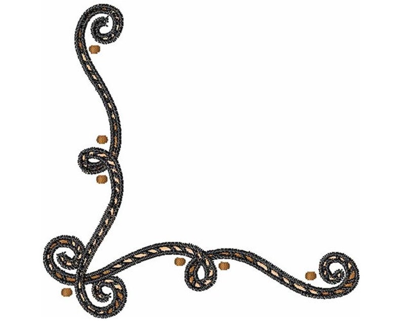 Rope Corner Machine Embroidery Design - Etsy