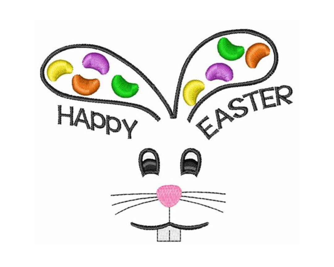 Happy Easter Machine Embroidery Design - Etsy