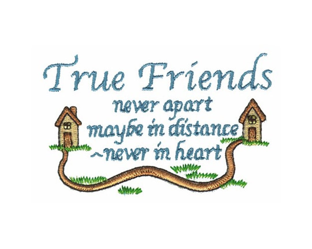 True Friends - Machine Embroidery Design - Etsy