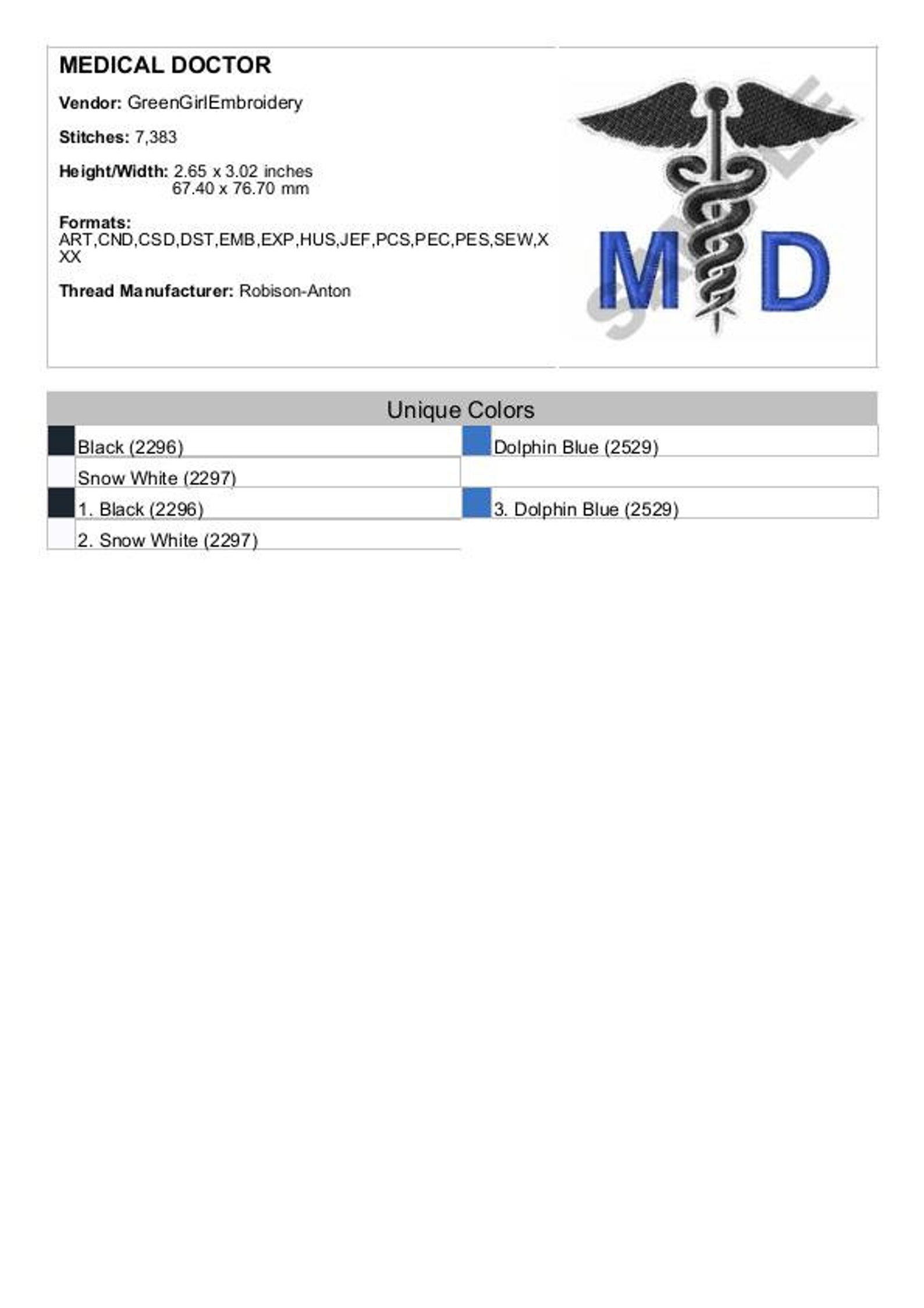 Medical Doctor - Machine Embroidery Design - Etsy