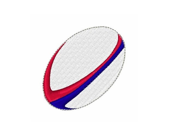 Rugby Ball Machine Embroidery Design - Etsy