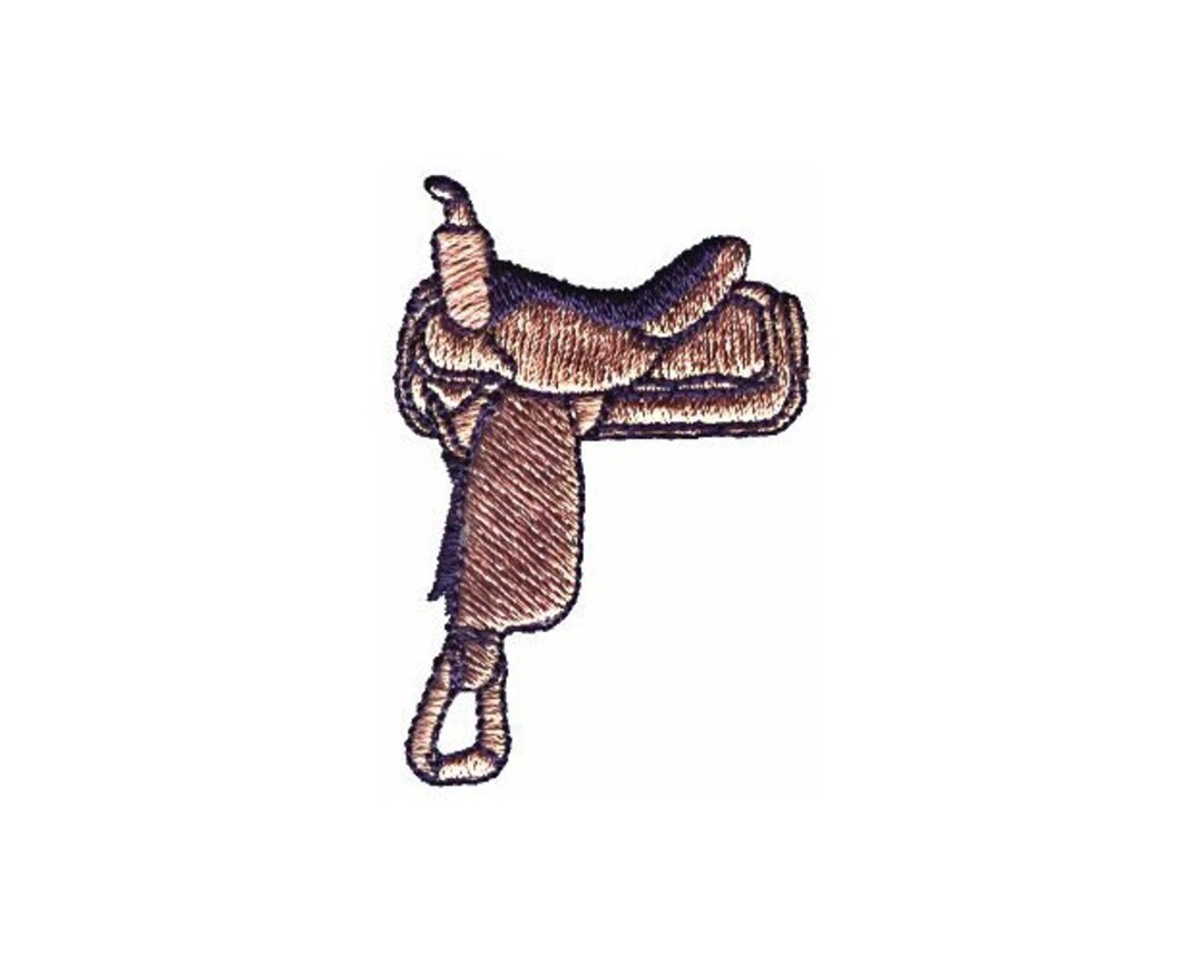 Small Western Saddle - Machine Embroidery Design - Etsy