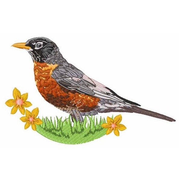Robin Embroidery - Etsy