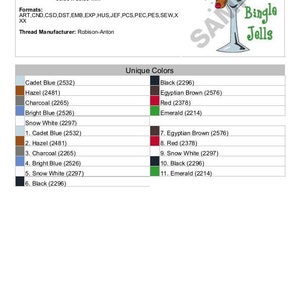 Bingle Jells Machine Embroidery Design - Etsy