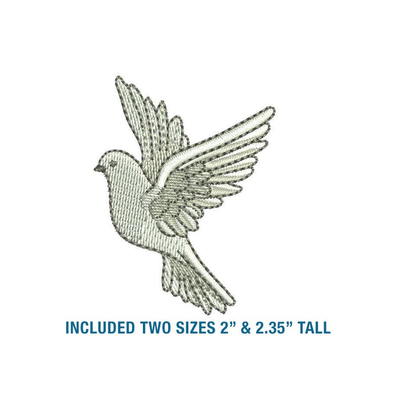 Dove Embroidery Design - Etsy