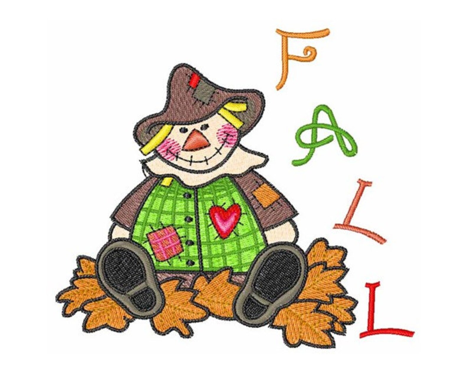 Fall Scarecrow Machine Embroidery Design - Etsy