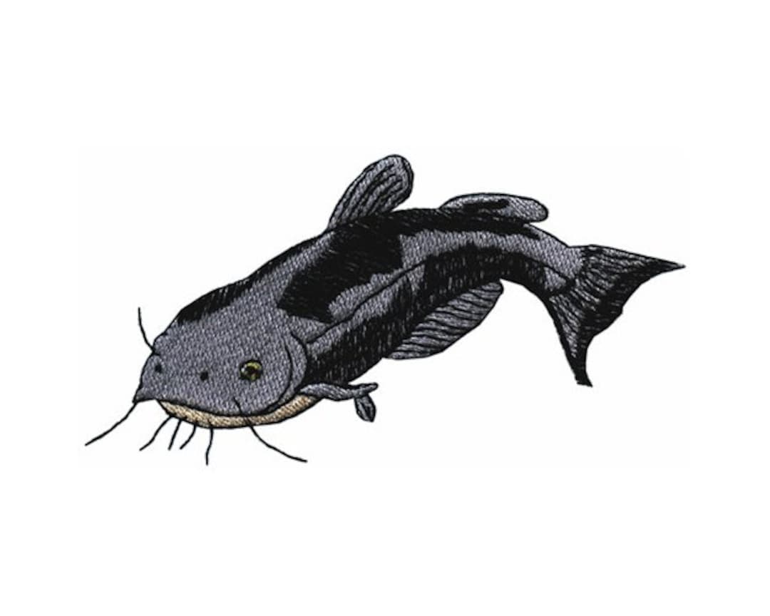 Catfish - Machine Embroidery Design - Etsy