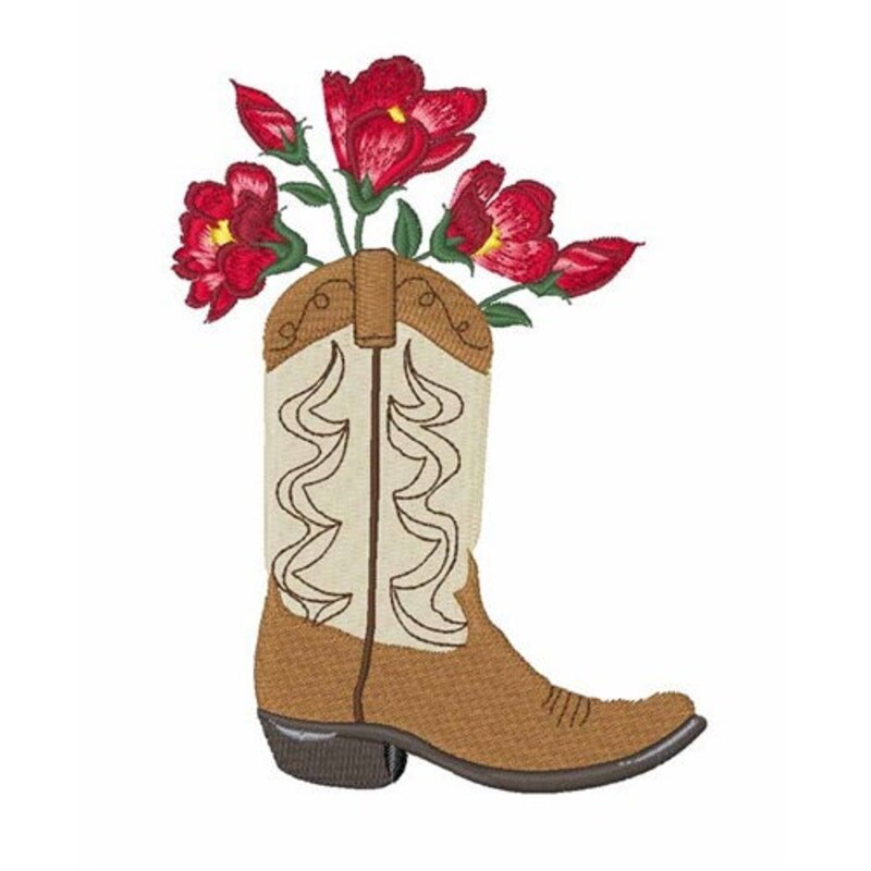 Cowboy Embroidery Design - Etsy