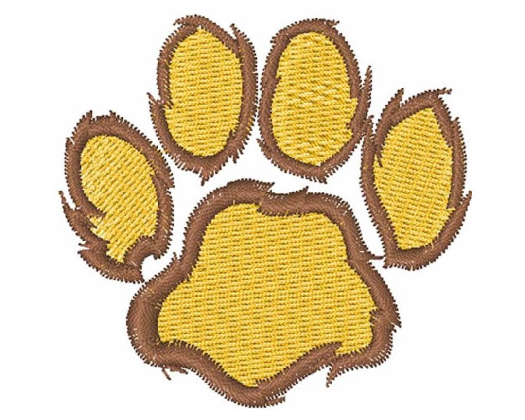 Lion Paw Print - Machine Embroidery Design - Etsy