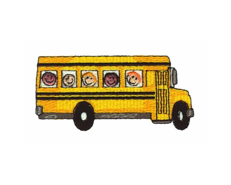 School Bus - Machine Embroidery Design - Etsy