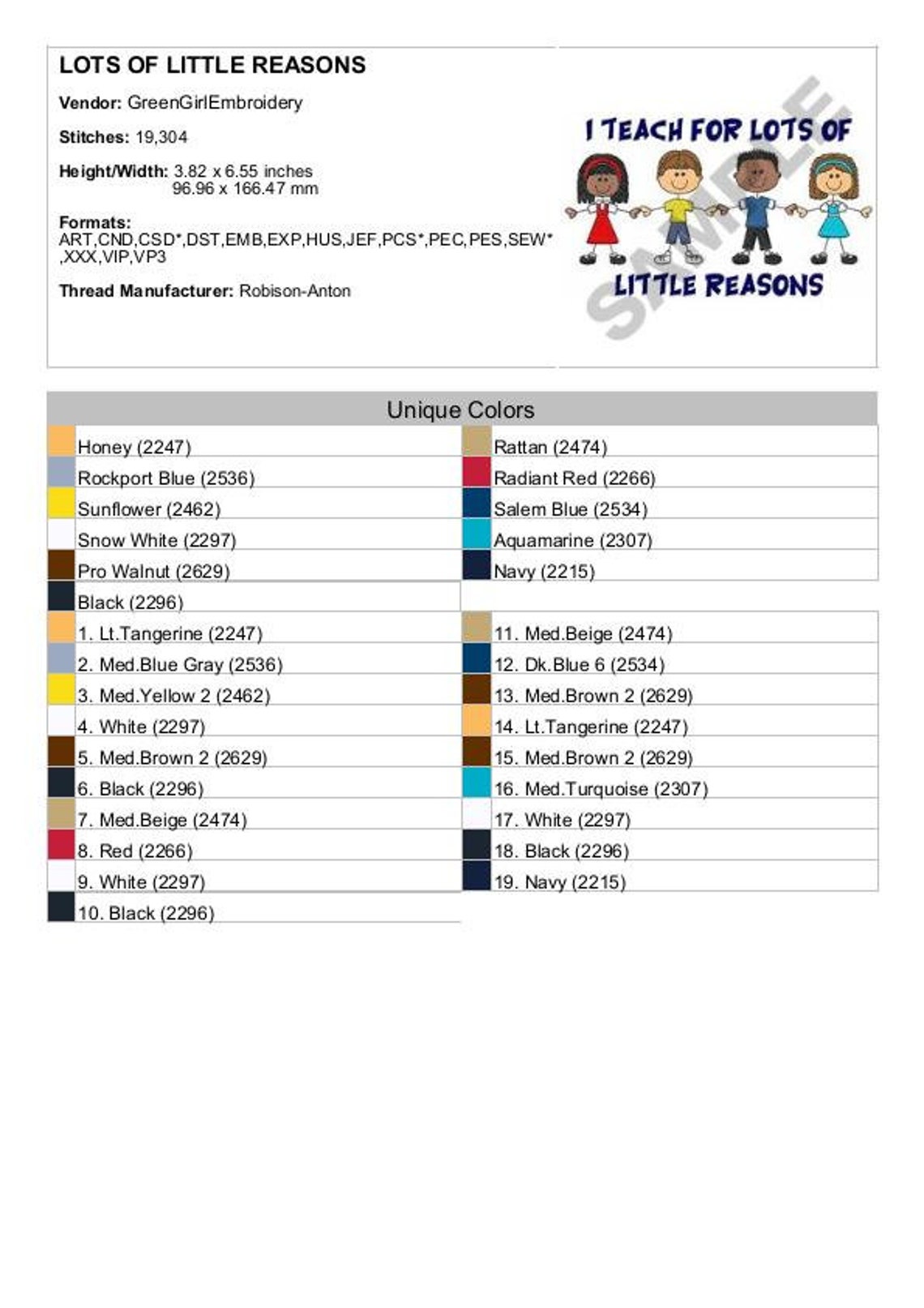 Lots of Little Reasons Machine Embroidery Design - Etsy