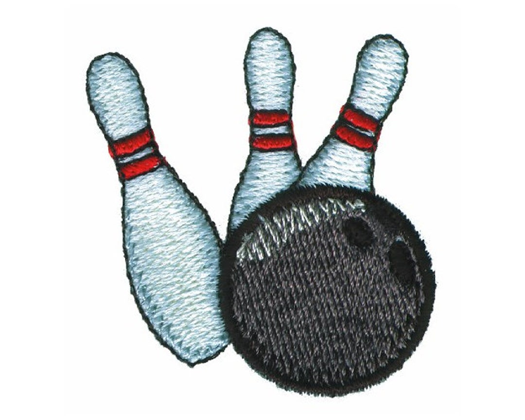 Bowling Ball & Pins - Machine Embroidery Design - Etsy