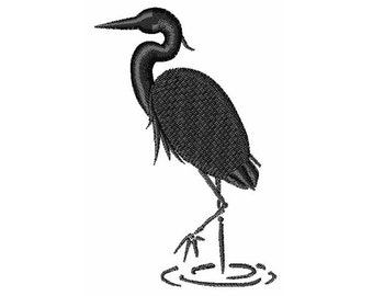 Heron Hand Embroidery Pattern PDF Heron Embroidery Pattern - Etsy
