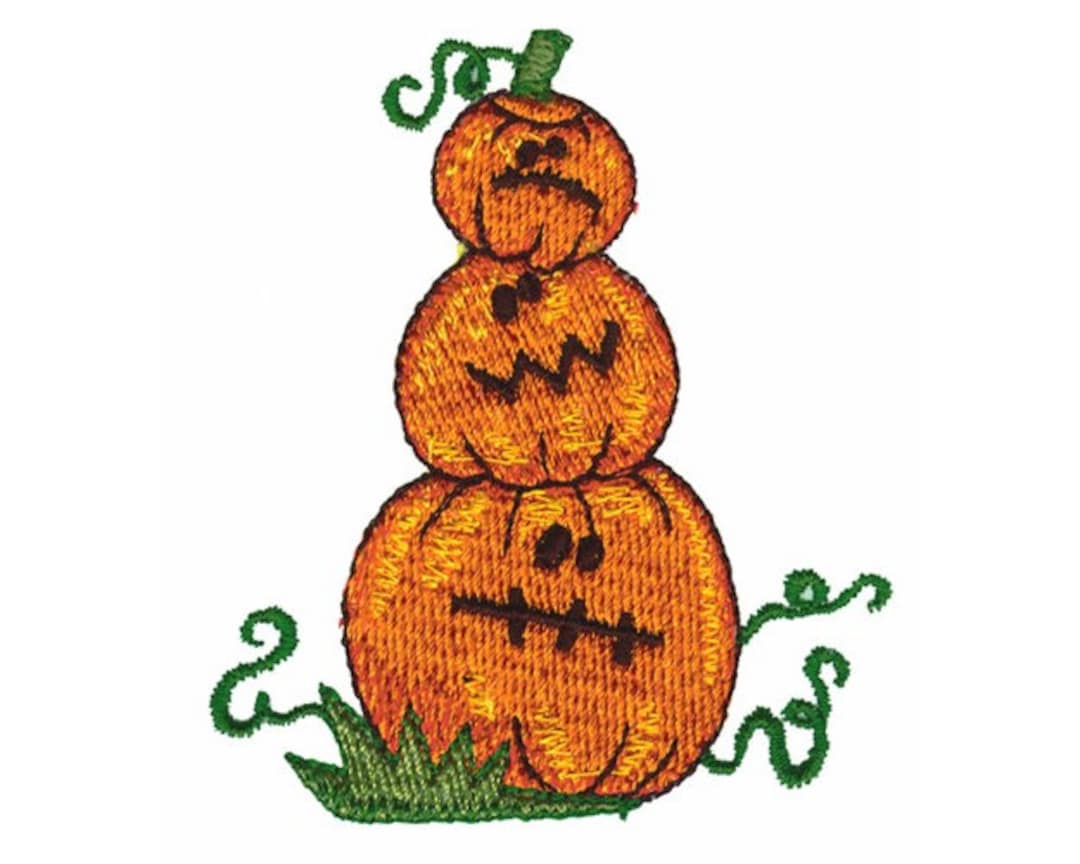 Stacked Pumpkins - Machine Embroidery Design - Etsy