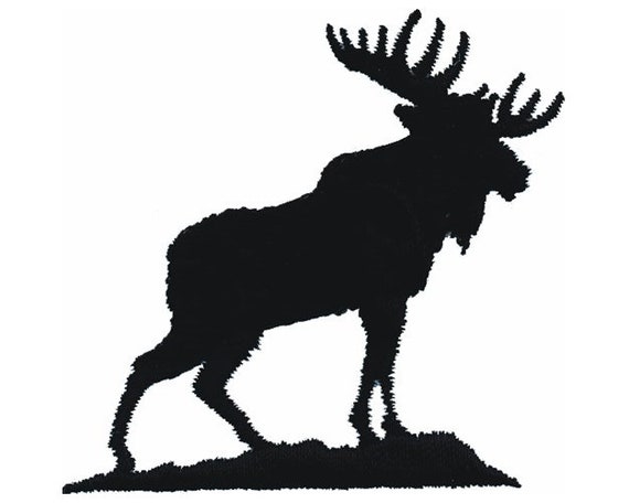 Moose Machine Embroidery Design - Etsy