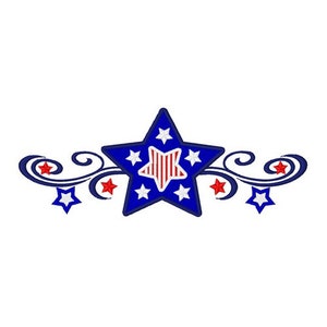 Americana Border Machine Embroidery Design - Etsy