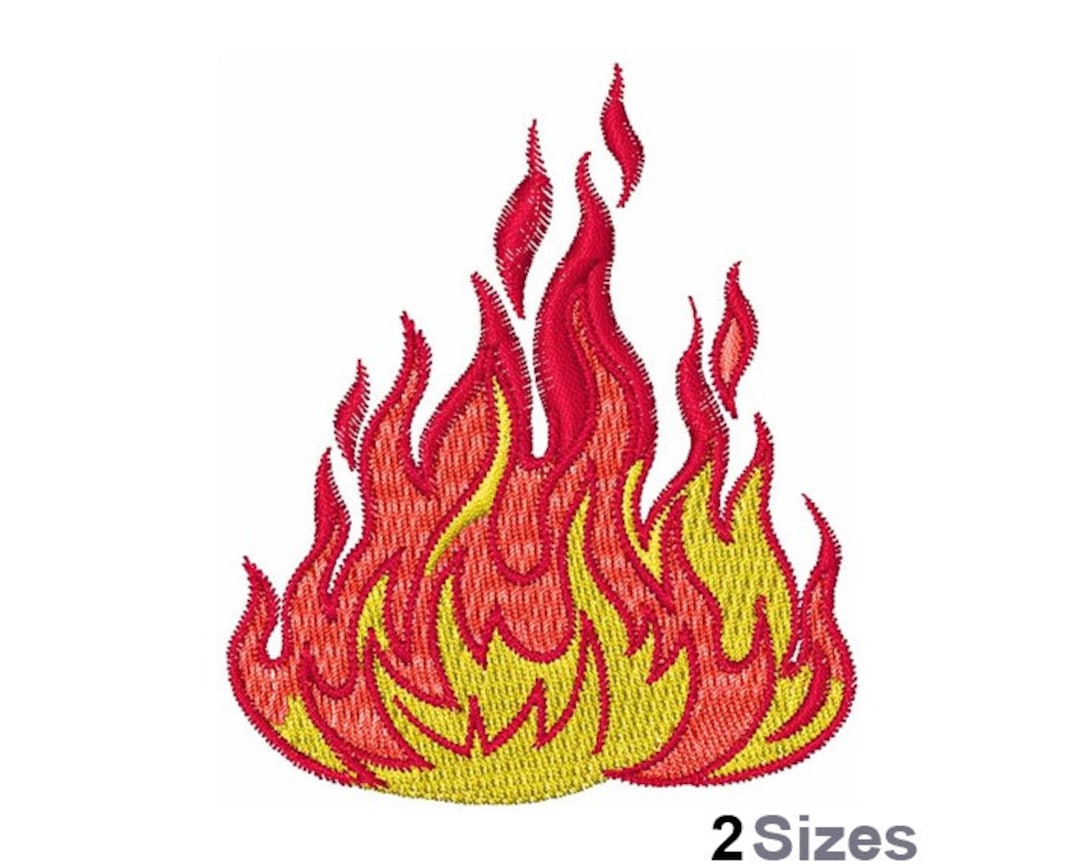 Fire Flames - Machine Embroidery Design - Etsy