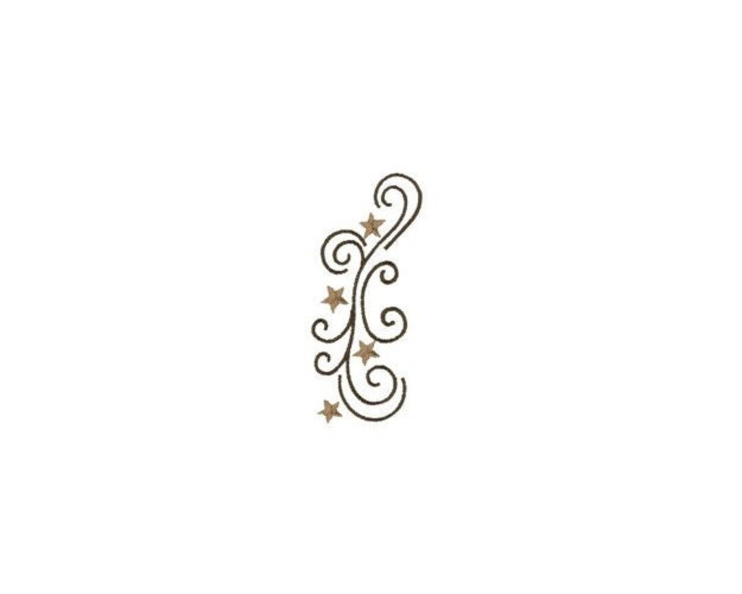 Swirls Machine Embroidery Design - Etsy