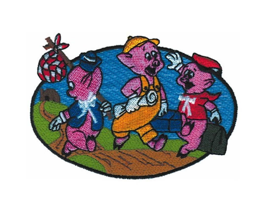 Three Little Pigs - Machine Embroidery Design - Etsy