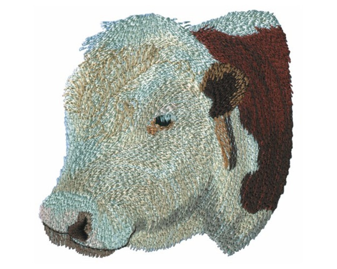 Cow - Machine Embroidery Design - Etsy