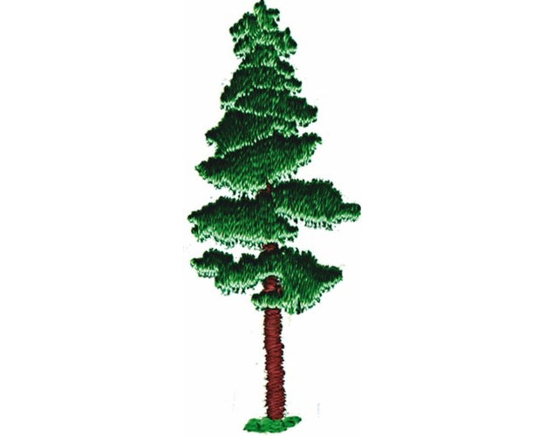 Pine Tree - Machine Embroidery Design - Etsy