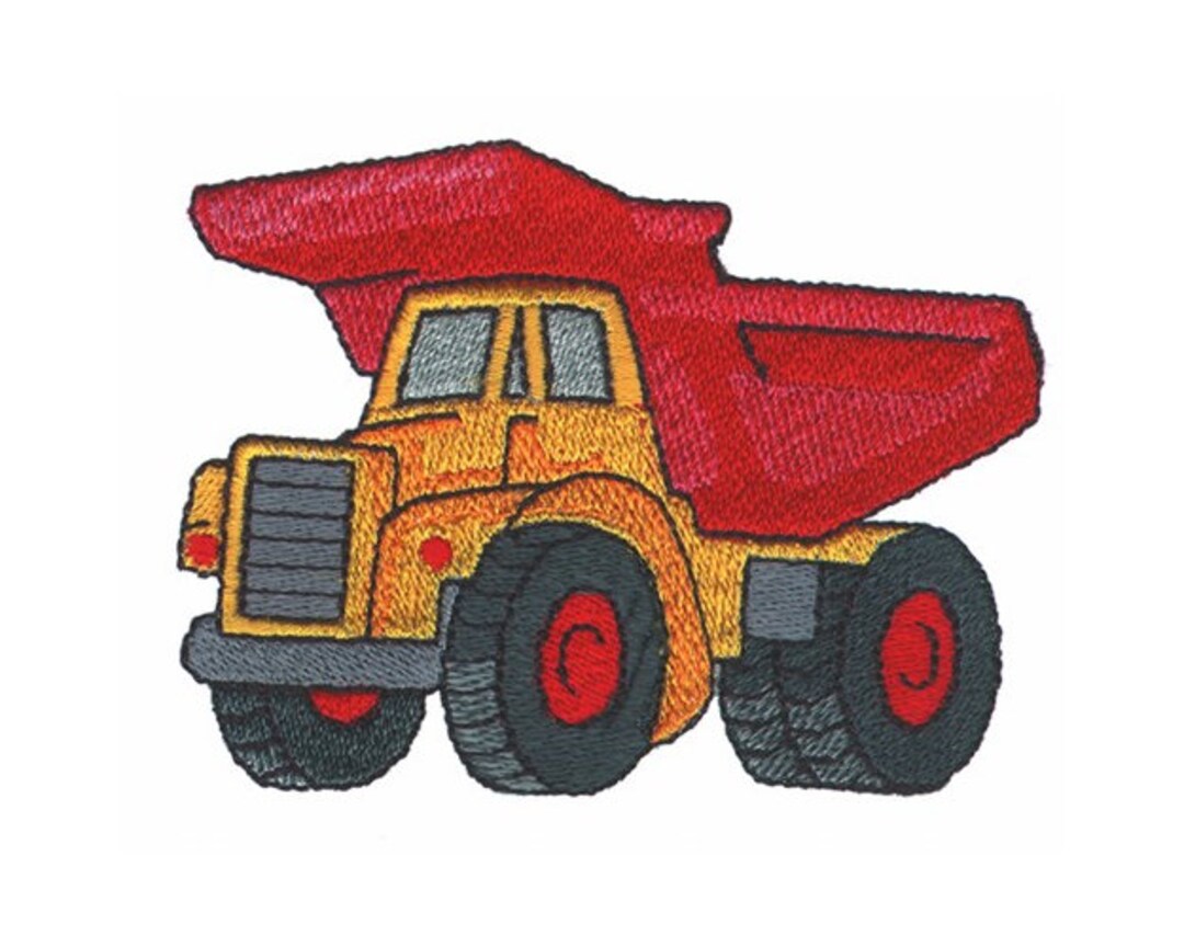 Dump Truck Machine Embroidery Design - Etsy