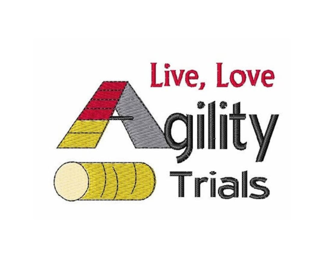 Live Love Agility Trials - Machine Embroidery Design - Etsy