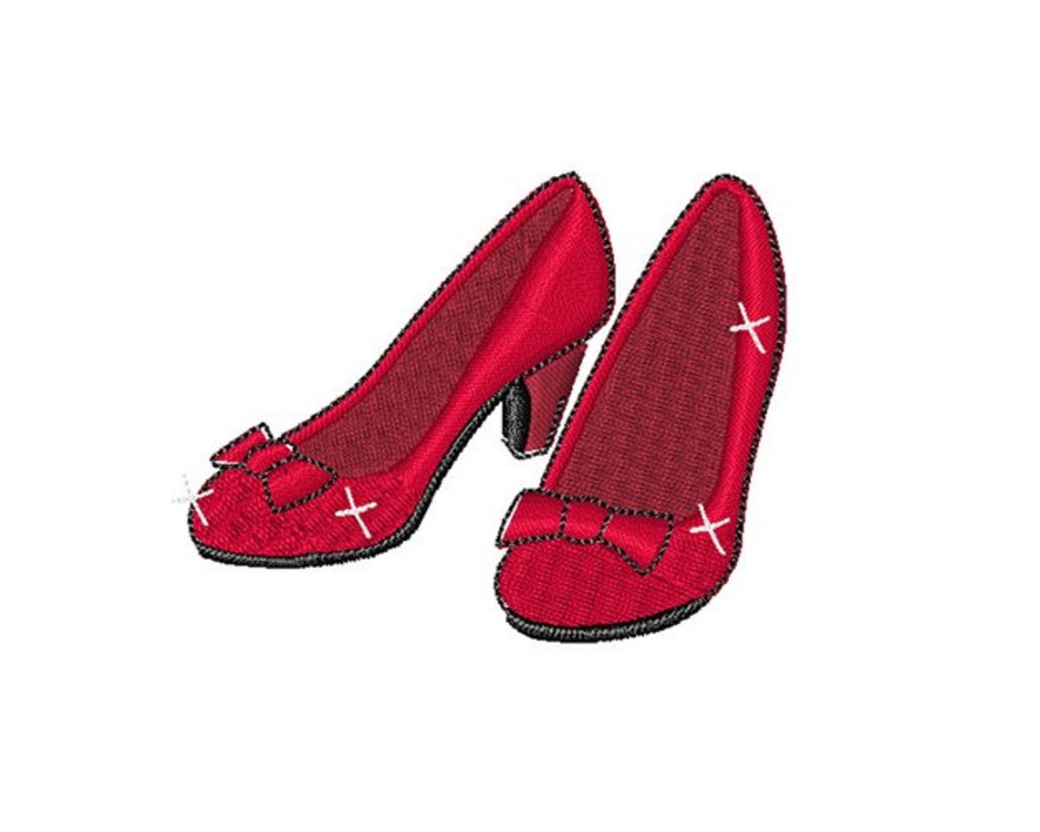 Ruby Slippers - Machine Embroidery Design - Etsy
