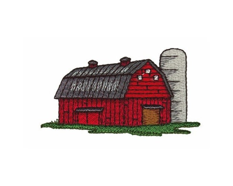 Barn Machine Embroidery Design - Etsy