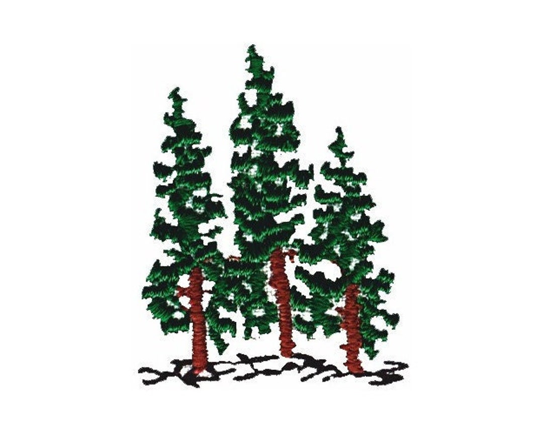 Evergreen Trees - Machine Embroidery Design - Etsy