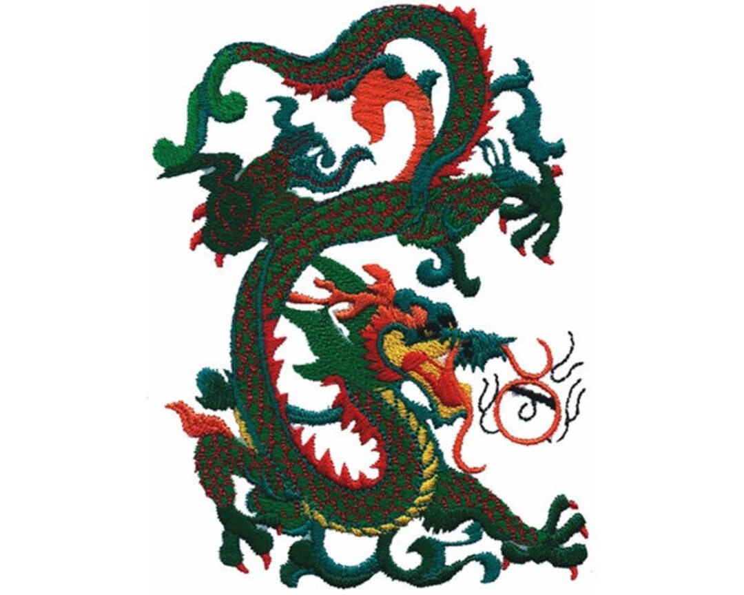 Dragon - Machine Embroidery Design - Etsy
