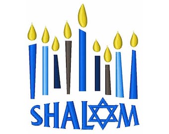 Shabbat Shalom Machine Embroidery Design - Etsy