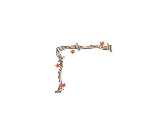 Barbed Wire Border Machine Embroidery Design - Etsy