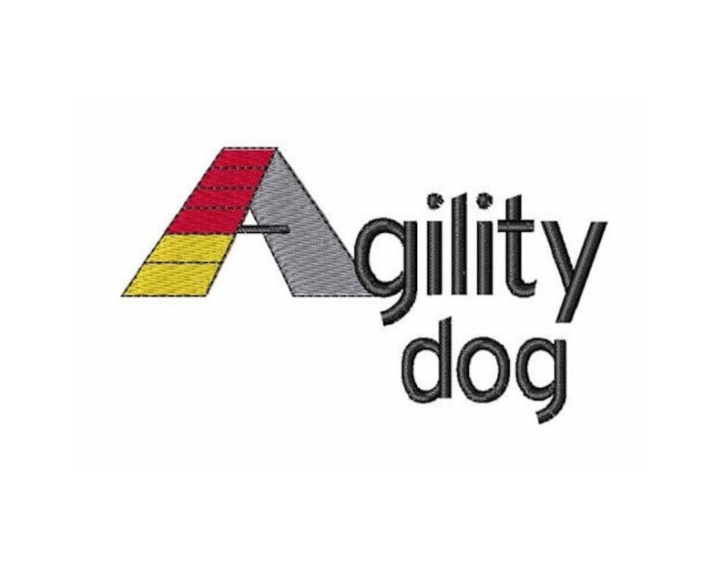 Agility Dog - Machine Embroidery Design - Etsy