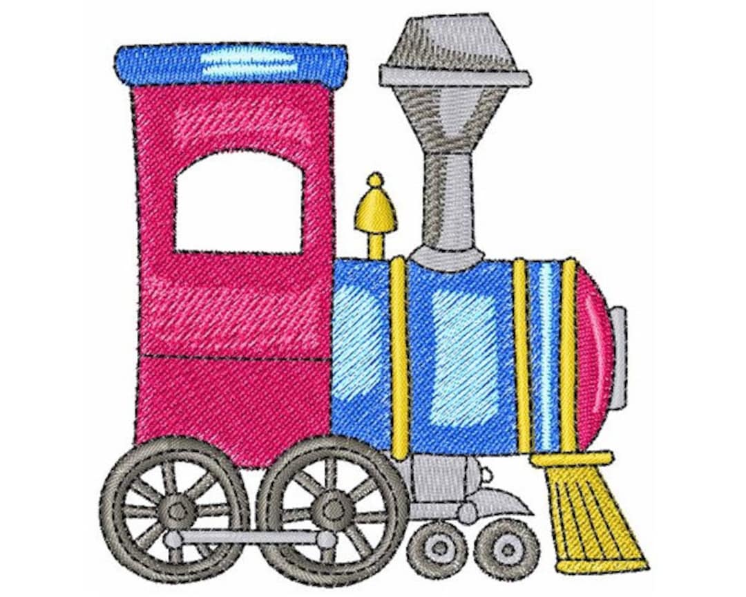 Toy Train - Machine Embroidery Design - Etsy